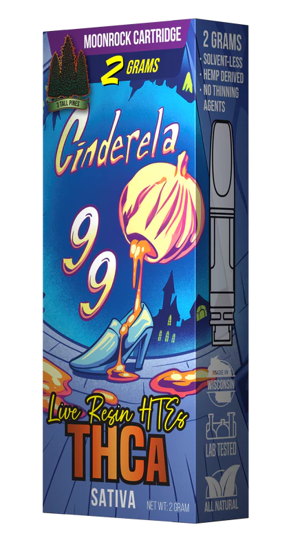 3 Tall Pines THCa Vape Cartridge - Cinderela 99 - Moonrock 2g (Sativa ...